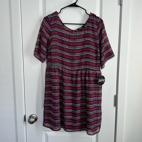 BeBop | Dresses | Bebop Lined Purple Dress With Keyhole Back | Poshmark